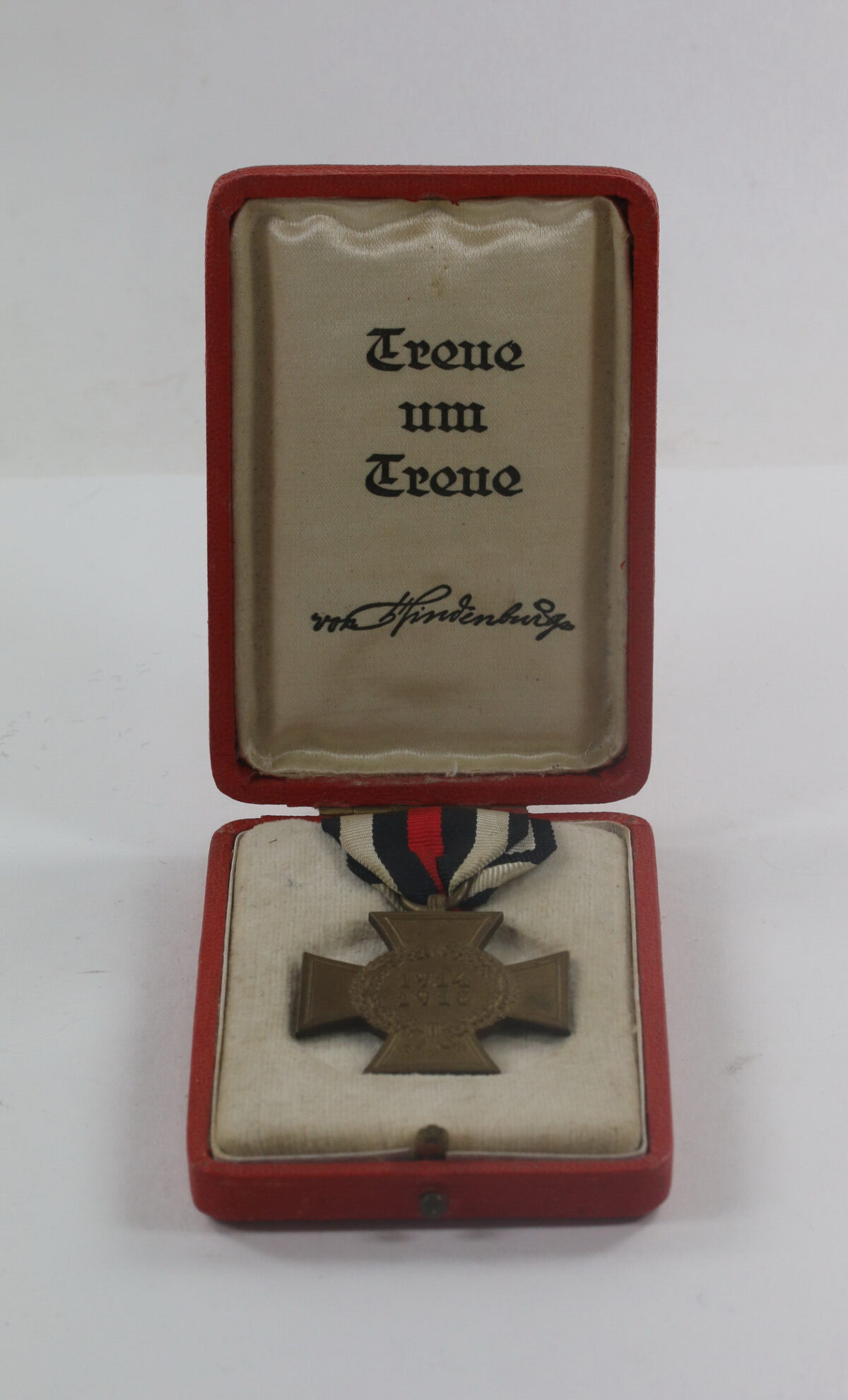 Ehrenkreuz für Kriegsteilnehmer, Hst. Ad. B.&L. , im Etui Treue um ...