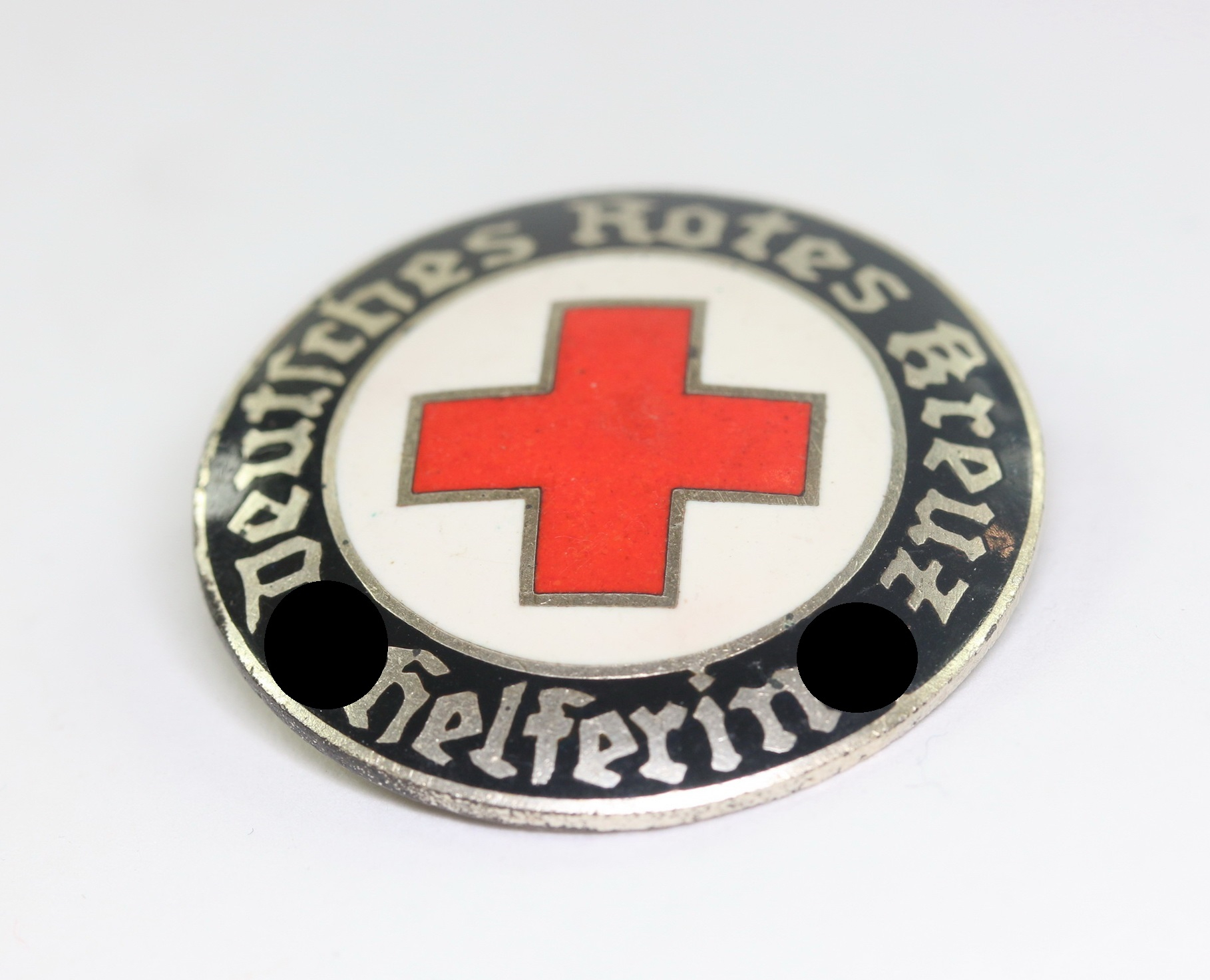 German Red Cross (DRK), brooch for female helper, Hst. ELM and Ges. Gesch.