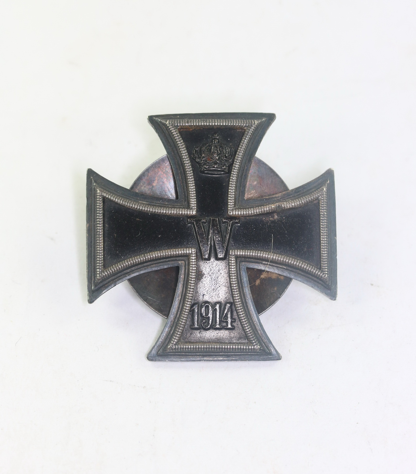 Iron Cross 1st Class 1914, German Officers' Association, on disc and ...