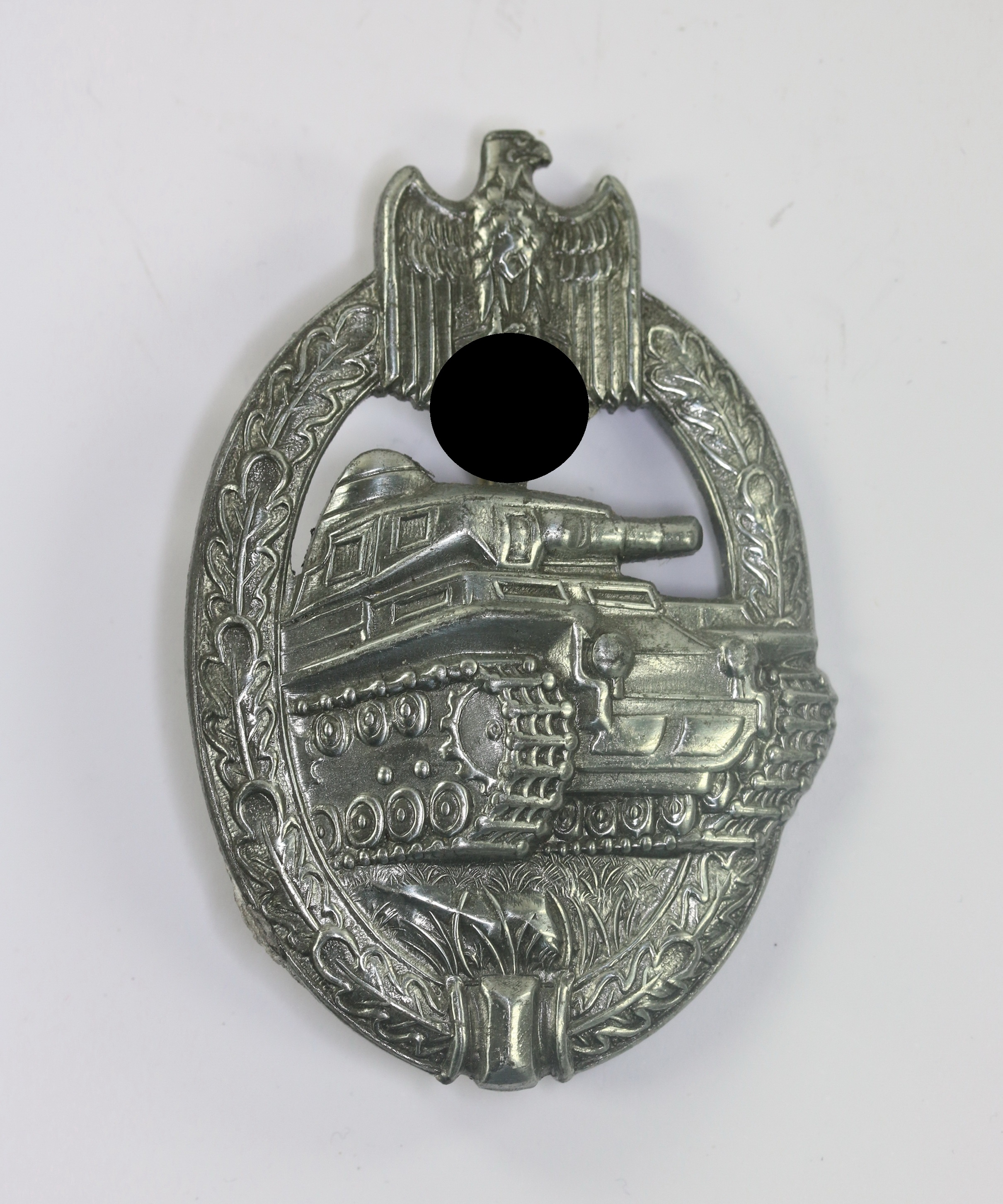 Tank Battle Badge in Silver, Hst. AS Triangle